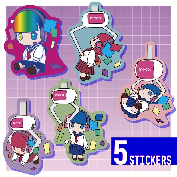 「カクトク」ステッカー5枚セット - moco’s shop - BOOTH