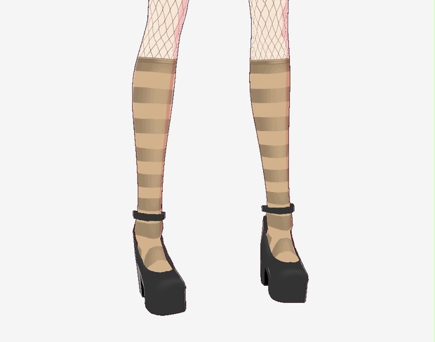 [VRoid] Maple Colored Socks メープルブラウンソックスアイテム - donke's vroid shop - BOOTH