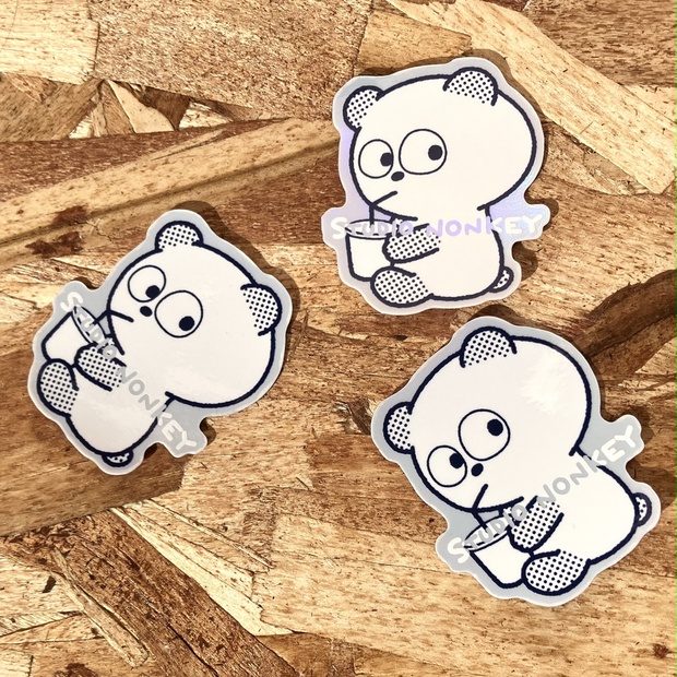 オーロラステッカー【ぱんだくん】 - STUDIO NONKEY - BOOTH