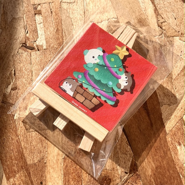 イーゼル付きミニキャンバス【Xmas ver.】 - STUDIO NONKEY - BOOTH