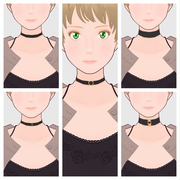 【#VRoid】チョーカー【#vroidcustomitem】 - studioH｡ - BOOTH