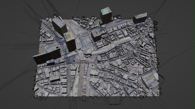 Tokyo Shibuya MAP 渋谷駅周辺マップ | 3D Model - Dot. CG - BOOTH
