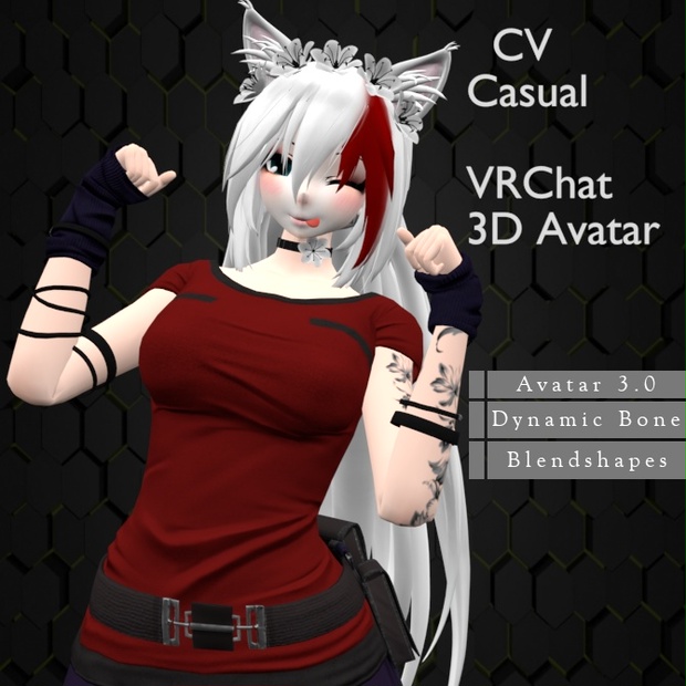 CV - Casual Avatar for VRChat V1.01 - SayakiArt - BOOTH