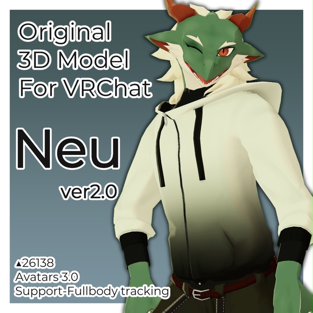 VRChat想定3Dモデル "ノイ(Neu) 2.0" - D_WORKS - BOOTH