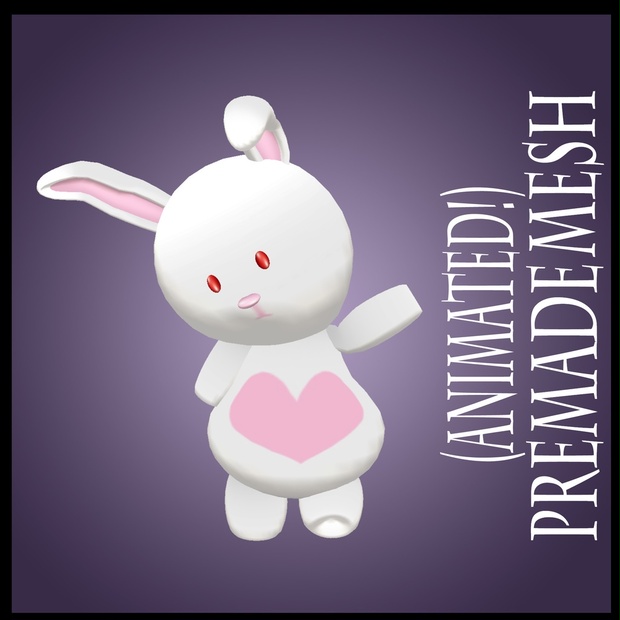 Rigged Animated Bunny Mesh - sick0 - BOOTH