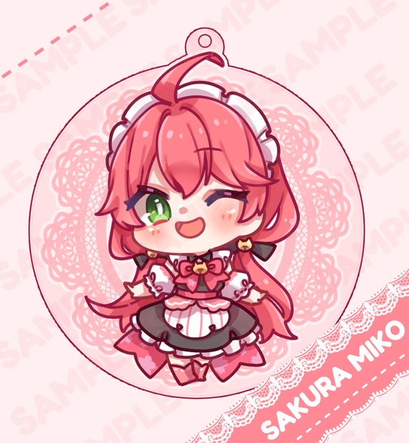 Mikomet Keyholder みこめっとホログラムキーチェン - tapiobanana - BOOTH