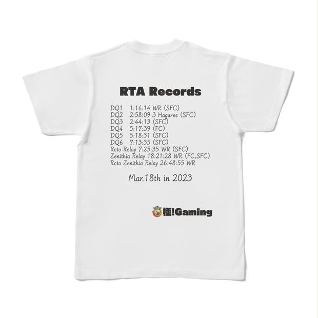 RTA Records Tシャツ - 極!Gaming限定グッズ販売店 - BOOTH