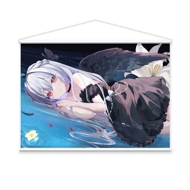 【限定B2タペストリー】比羽沢れいら 堕天使ver. ミニお手紙付き！ - hiuzawareira - BOOTH