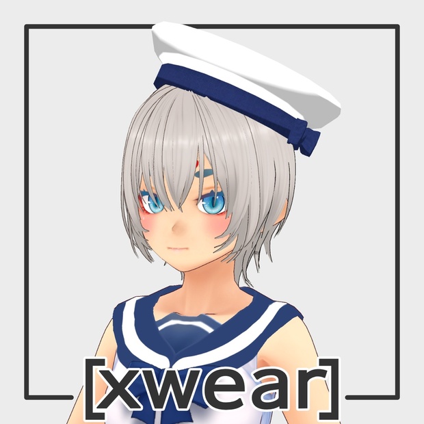 【VRoid xwear】セーラー帽_Sailor hat - HULAFT - BOOTH