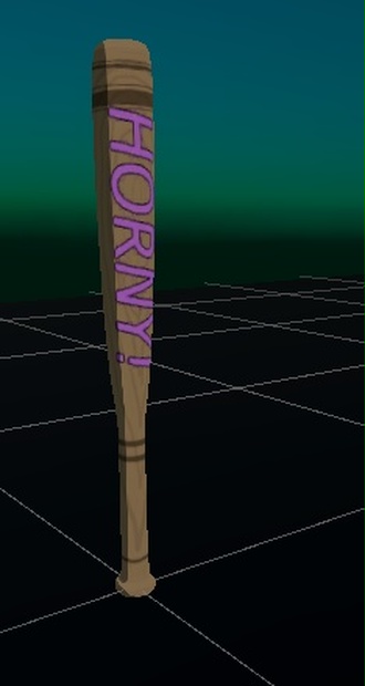 Honry Bonk Baseball Bat - Glitch Z. Green 3D Store - BOOTH