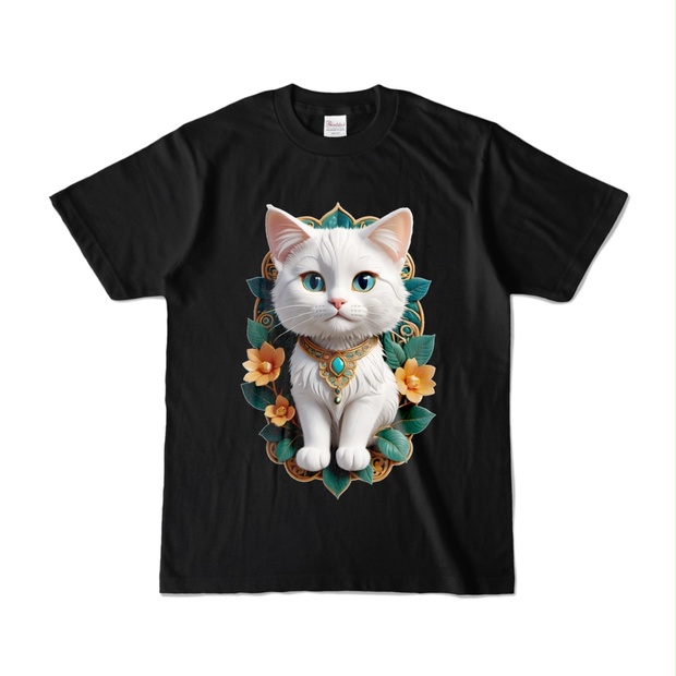 Cat Art T-shirts #003_黒 - slash_factory - BOOTH