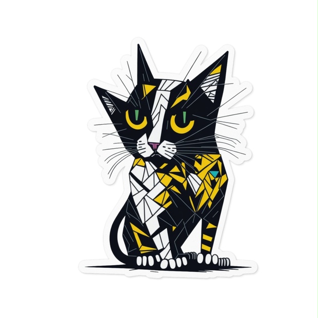 Cat Art #004_ステッカー - slash_factory - BOOTH