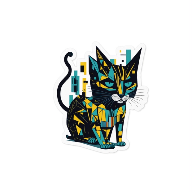Cat Art #005_ステッカー - slash_factory - BOOTH