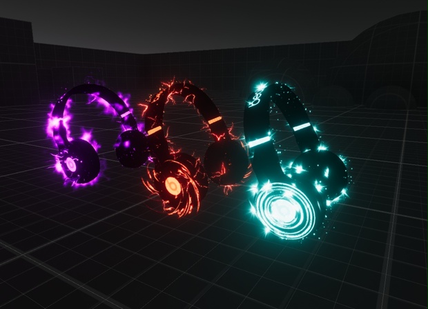 【Unity/VRChat】Particle Headphones by Raivo - raivovfx - BOOTH
