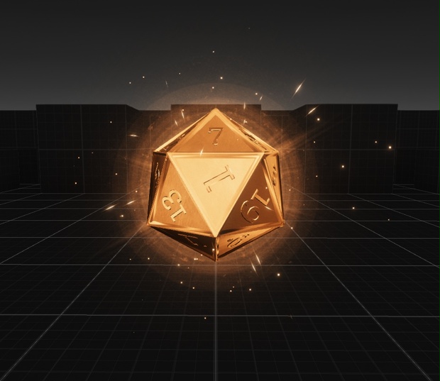 【Unity/VRChat】Gold Dice Springjoint Ball by Raivo - raivovfx - BOOTH