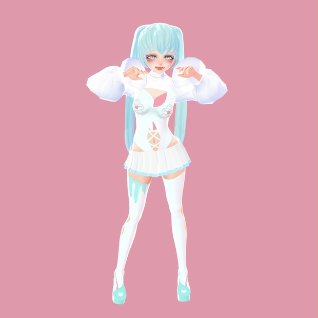 【VRoidベータ版想定】ゆめかわナース風コスチューム【無料】 - GoRaku - BOOTH