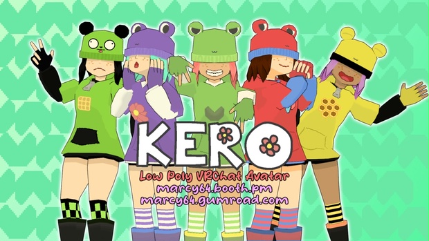 Kero - SDK 3 VRChat Avatar - marcy64 - BOOTH