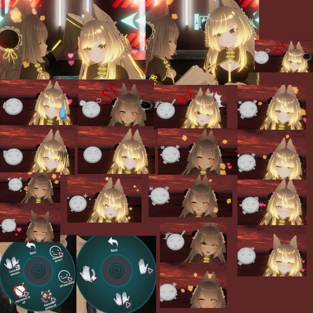 【リーファ（Leefa）】Leefa dynamic expression Ver.1.13 /VRC Contact /Leefaの動的表情 ...