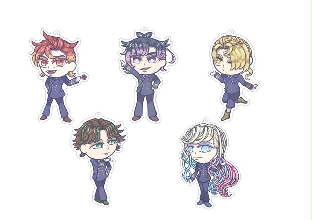 [深海ノ仔狼]アクキー5種類セット - saeki-sakuraya - BOOTH