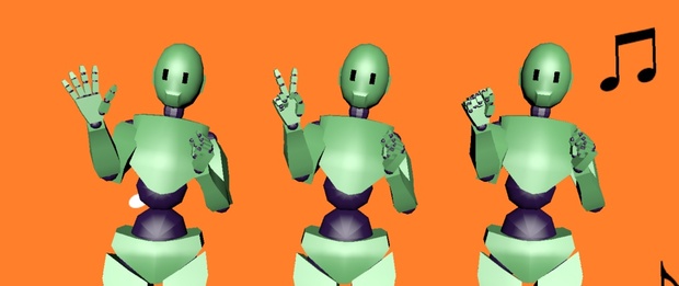 【3D Animation】reaction motion rock paper scissors - anji-studio - BOOTH