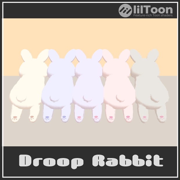【VRChat想定】Droop Rabbit - Ririri Shop - BOOTH
