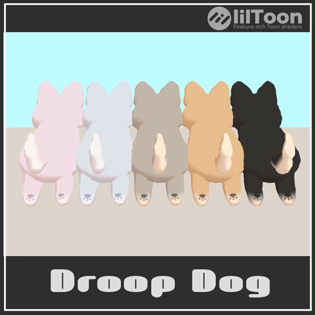 【VRChat想定】Droop Dog - Ririri Shop - BOOTH