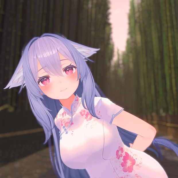 【PB対応】桔梗対応チョンサム／Kikyo_Cheongsam VRC用 - HIIIO服飾販売部 - BOOTH