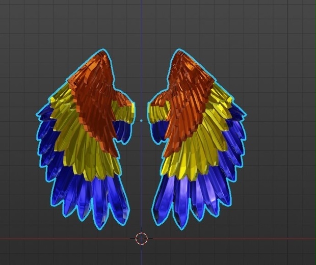 Scarlet MC Caw Metallic Wings - PhoenixStryker - BOOTH