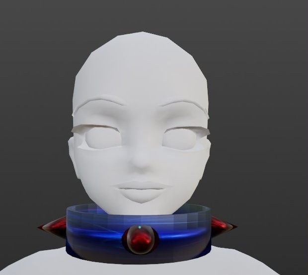 Blue Spiked Collar - PhoenixStryker - BOOTH
