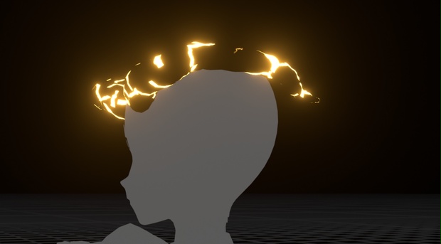 glowing lava bull horns VRM - PhoenixStryker - BOOTH
