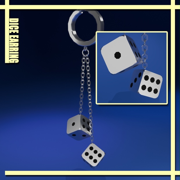 Dice Earring / サイコロ·イヤリング [100円] - Rixie - BOOTH