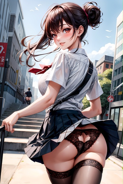 パンチラ少女 Vol.01 縦長50枚 - kota-ai-illust - BOOTH