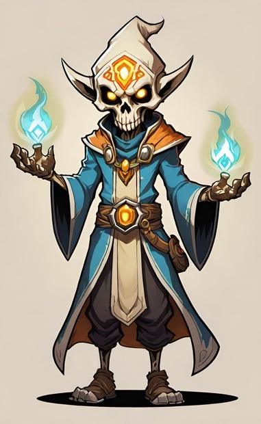 Skeleton Sorcerer - kilik - BOOTH