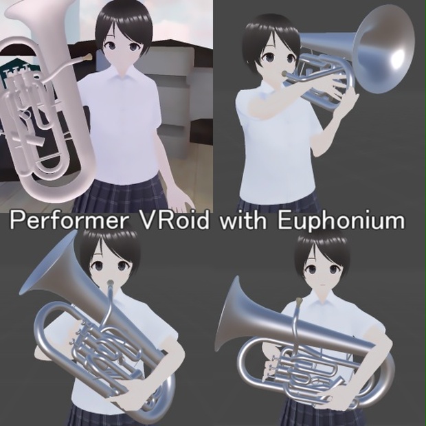 Performer VRoid with Euphonium - enghts' inst - BOOTH