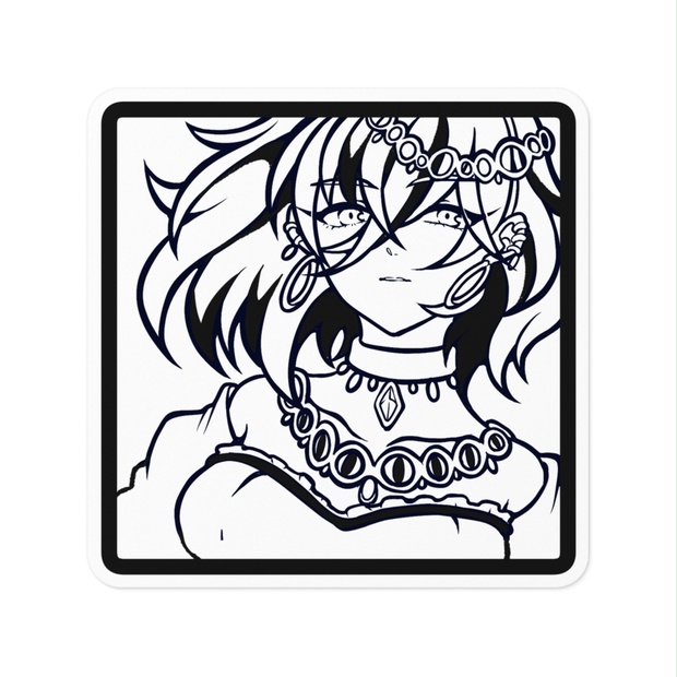 Monochrome sticker - Nonchi Art Shop - BOOTH