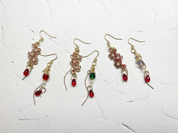 【あんスタ】 紅月 モチーフ ピアス イヤリング - Maru - BOOTH