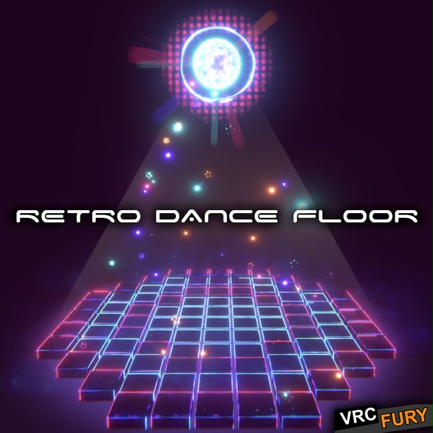 【VRChat】レトロダンスフロア / [VRChat] Retro Dance Floor - yoshimarovfx - BOOTH