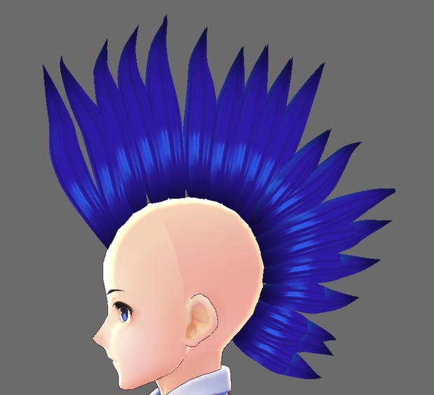 Vroid Mohawk Hairstyle - mynaras - BOOTH