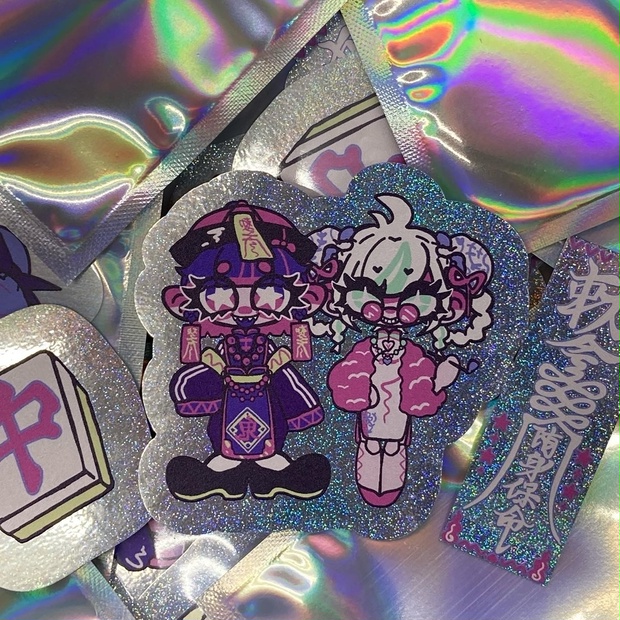 中華大好きセットステッカー - SAVA CHAN - BOOTH