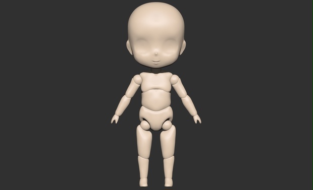 ZBrush用素体 - アサド モデル ワークショップ - BOOTH