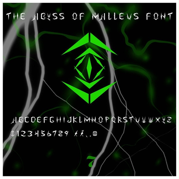 The abyss of malleus_font【商用可】 - 213chan_font - BOOTH