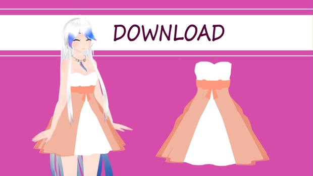 VRChat Simple Dress (.fbx + Blender file) - kaylajayde - BOOTH