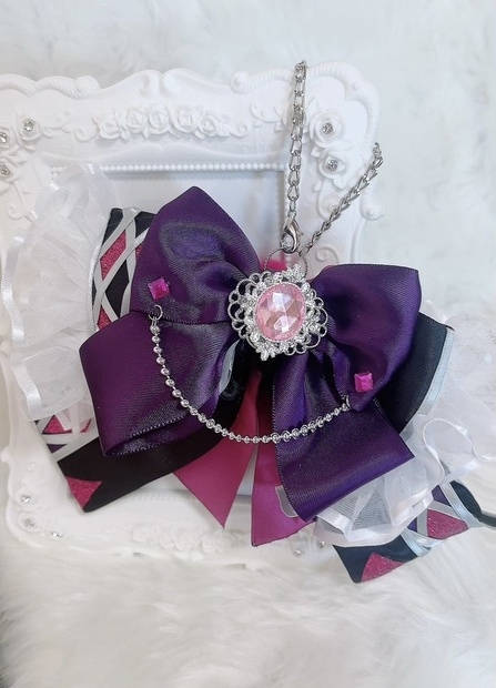 【再販なし】🌸桜河こはく🌸乱雲FUMBLE★黒バニーリボンチャーム - deableetange - BOOTH