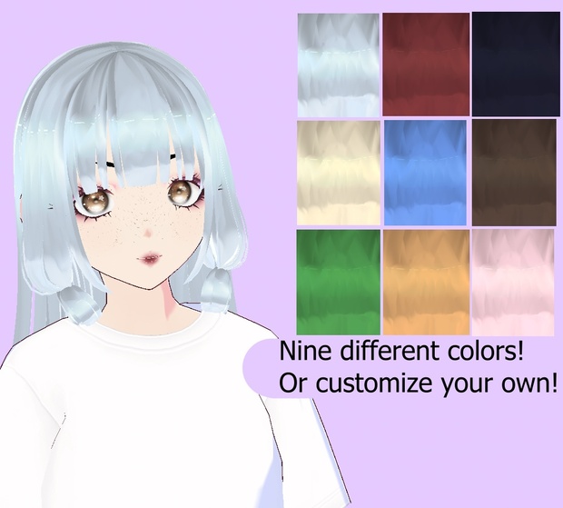 Hair Texture 2 for Vroid - strandedvroid - BOOTH