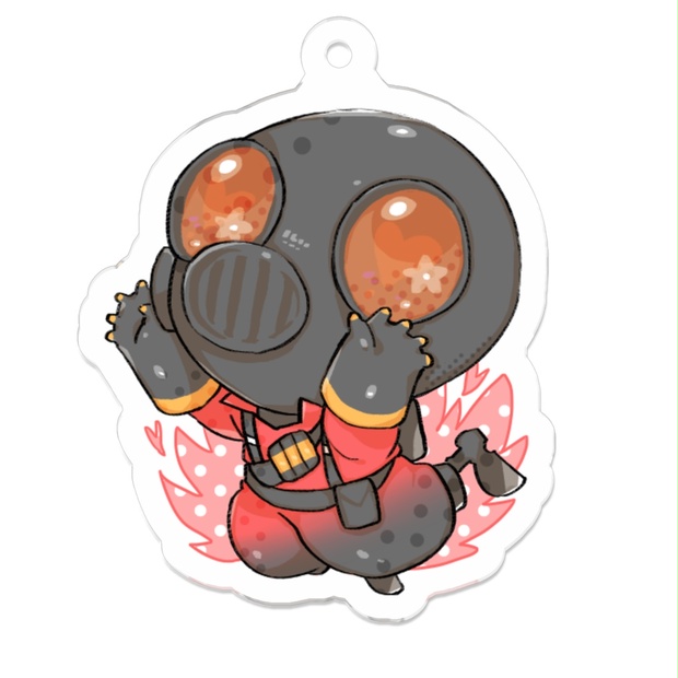 TF2 Pyro - Acrylic charm - mozuku22 - BOOTH