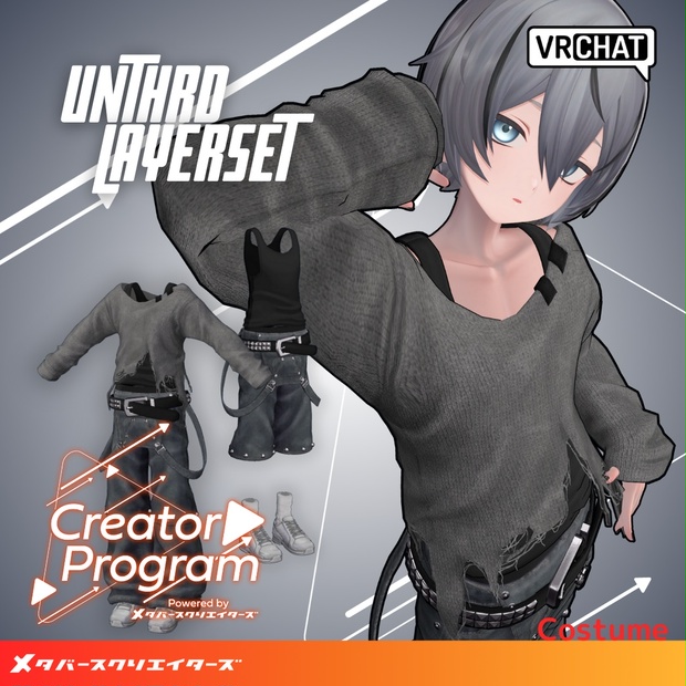 男性アバター向け衣装『UNTHRDLayerSet』 - By imya / CP7 (KUUTA ONLY) | RipperStore ...