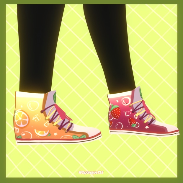 【Vroid】strawberry shoes 🍓 - dpanque123 - BOOTH