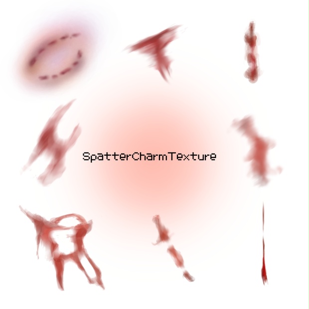 🩸 Spatter Charm Texture 🩸 - sizzume shop ‪‪ - BOOTH