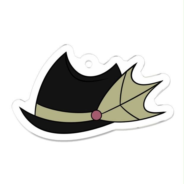 Arackniss Fedora Keychain - rosiedoecustoms - BOOTH