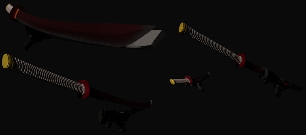 Mounted Katana - Inspired by Murasama Blade and the Yamato - V's cyber ...